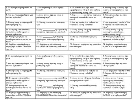 Anyong Lupa At Tubig Oral Exam Pdf