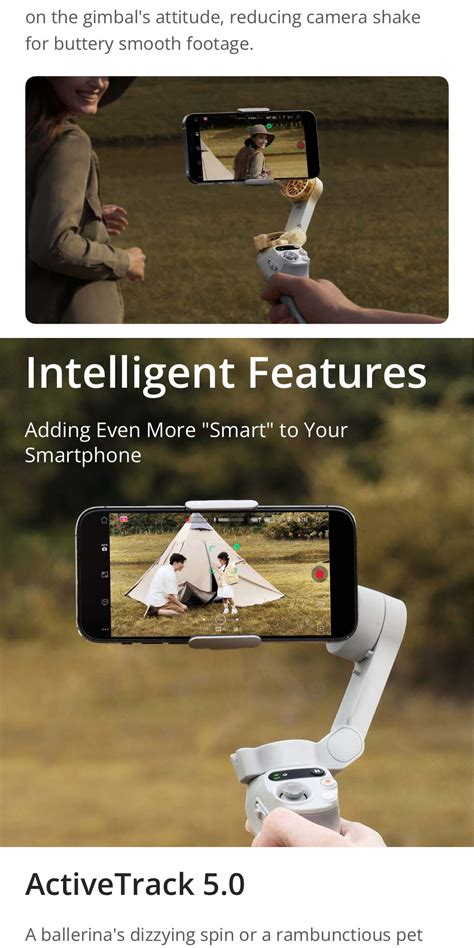 Dji Osmo Mobile Se Foldable Smartphone Gimbal Smooth 3 Axis Stabilization Quick Release
