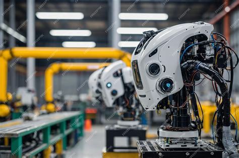 Advanced Robotics And Ai Systems For Modern Manufacturing Facilities Premium Ai Generated Image