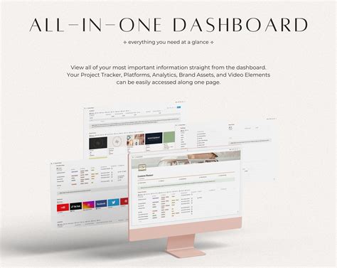 Content Creator Notion Template Social Media Notion Planner Etsy