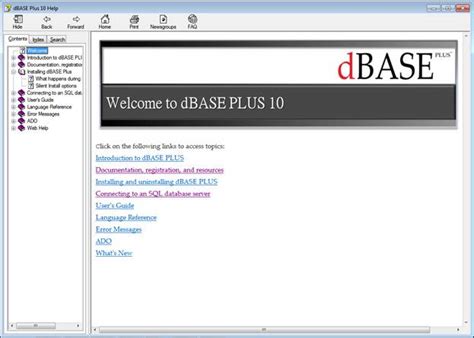 DBASE PLUS Features V