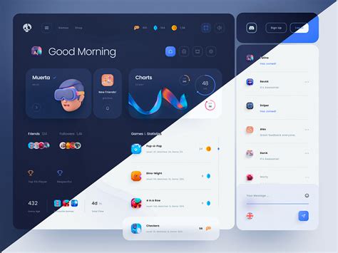 Dashboard Game Stats By Xnnj On Dribbble