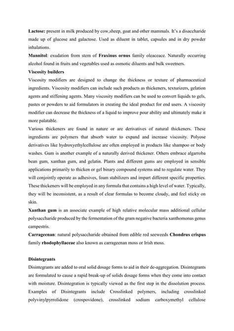 Herbal Excipients And Herbal Formulations Docx