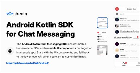 Android Chat Sdk Kotlin Messaging Sdk Stream