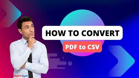 Pdf To Csv Digital Gyan