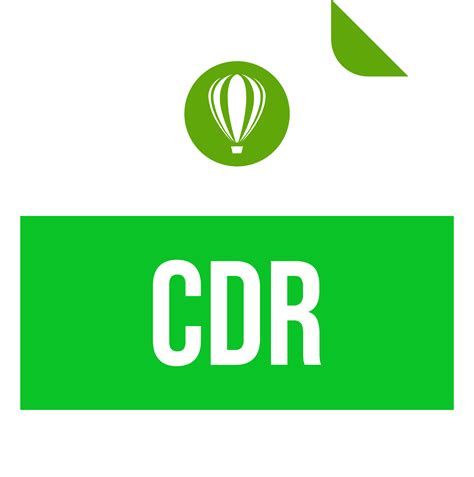 Cdr File Icon Fill Crisp Corners Green 66498874 Png