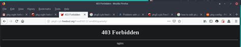 Solved Pkg Sight Forbidden The Freebsd Forums