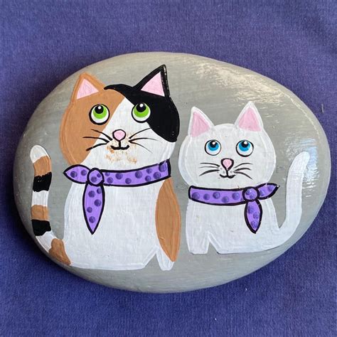 Cartoon Painted Rocks Etsy