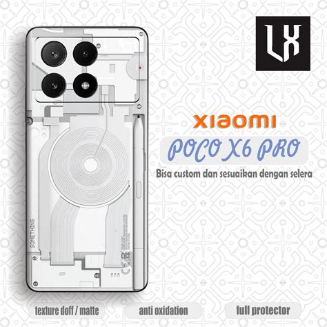 Jual Garskin Case Stiker XIAOMI POCO X6 PRO 5G Motif Nothinphone Skin Protector GET2