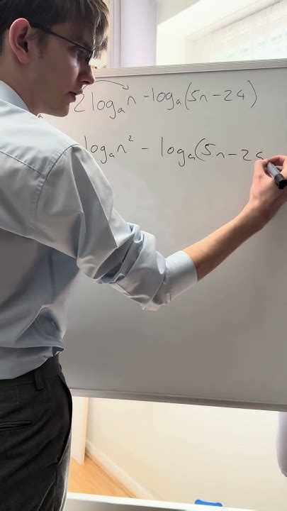 Solving A Standard Algebraic Log Equation Alevelmaths Maths Youtube