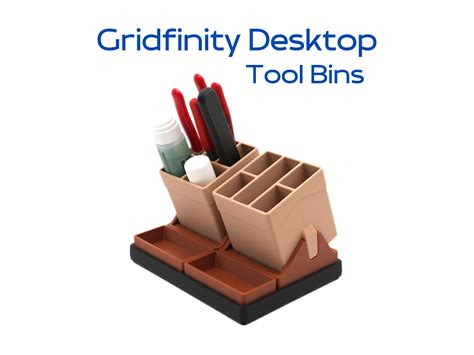 Gridfinity Desktop Tool Bins By Kyz Design Makerworld Download Free