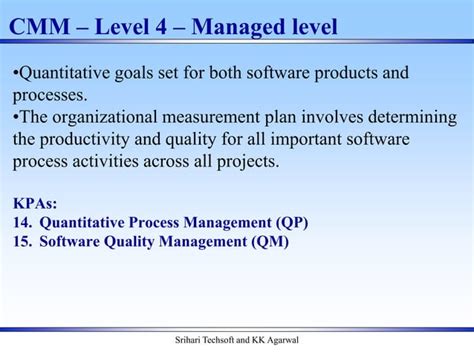Unit4 Software Engineering Institute Sei S Capability Maturity Model Cmm And Cmmi Pptx