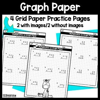 Double Digit Multiplication Practice On Graph Paper Grids FREE For 2 Digits
