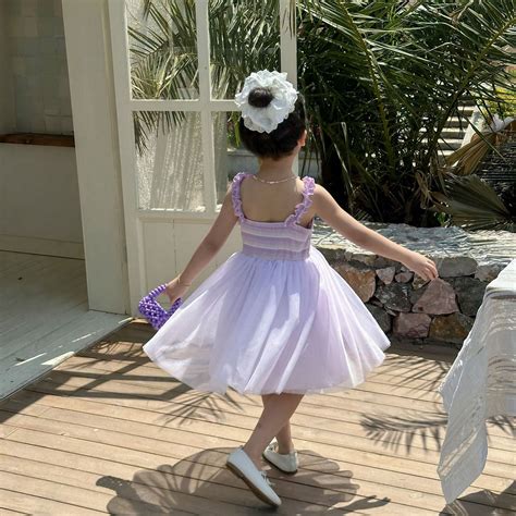 2025 New Summer Girls Halter Dress Clothing Cartoon Sanrio Kuromi My