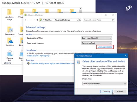 How To Delete Old Windows File History To Reclaim Drive Space