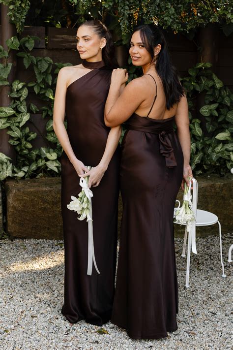 Cameron Espresso Brown Bridesmaid Dresses Grace Loves Lace Us