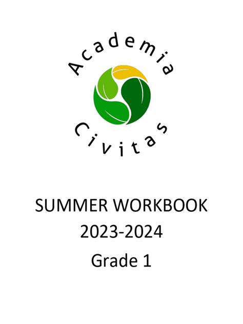 Mathematics Workbook Grade 1 Pdf