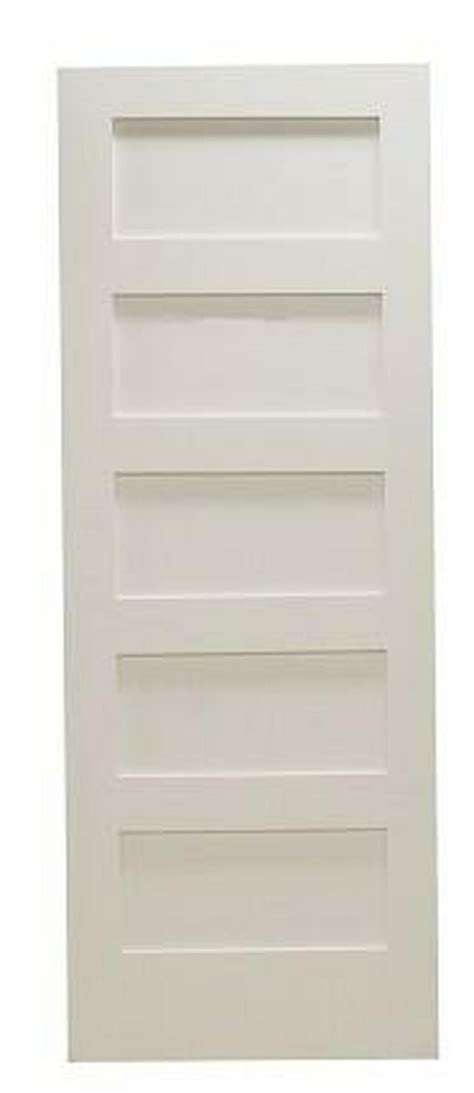 18 In X 80 In Shaker 5 Panel Solid Core Primed Mdf Interior Door Slab