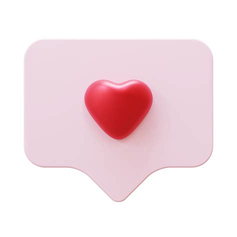 Valentine Love Chat 3d Render Element 15314041 Png