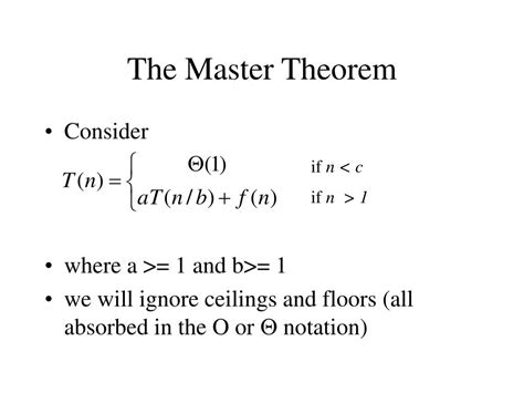 Ppt Lecture 2 Divide And Conquer I Merge Sort And Master Theorem