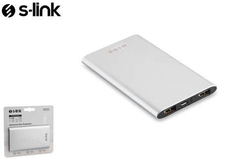 Powerbank S-Link Powerbank Ip-P22 4000Mah 2Xusb 1A/2.1A Aluminiowy ...
