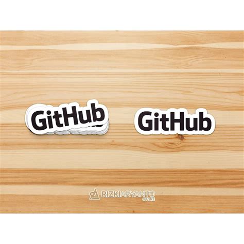 Jual Sticker Stiker Logo Github Wordmark Untuk Pc Laptop Hp Dll