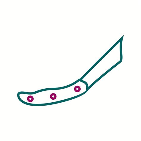 Beautiful Knife Line Vector Icon 16964982 Vector Art At Vecteezy