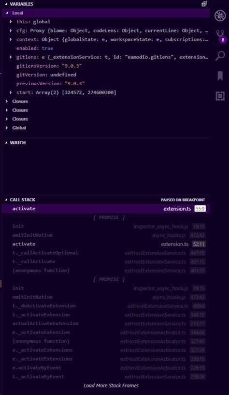 Debug Variables Aren T Accessible Over An Async Promise Call Issue Microsoft Vscode