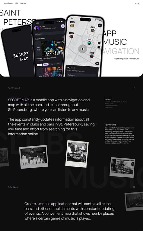 Secret Map Map Navigation Mobile App Behance