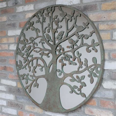 Large Tree Garden Mirror