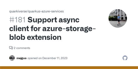 Support Async Client For Azure Storage Blob Extension · Issue 181