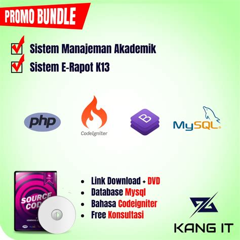 Jual Source Code Sistem Informasi Codeigniter Bundling Sistem Akademik Sistem E Rapot K