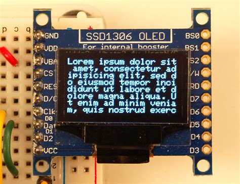 Wiring 128x32 I2c Display Monochrome Oled Breakouts Adafruit Learning System