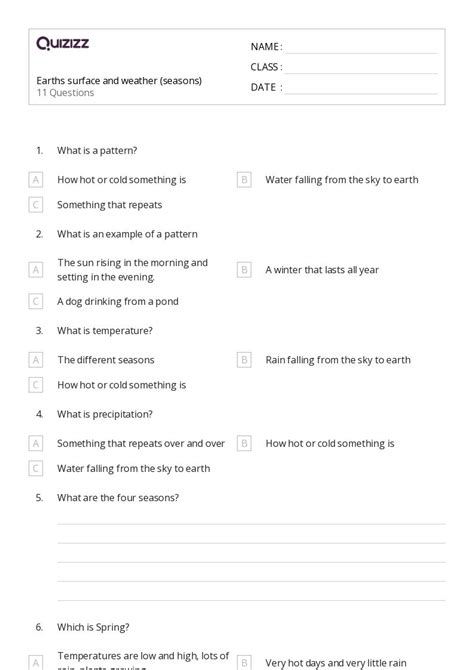 50 Weather And Seasons Worksheets For 3rd Grade On Quizizz Free Worksheets Library