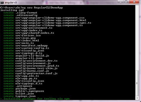 Angularcli Create New Application Talking Dotnet