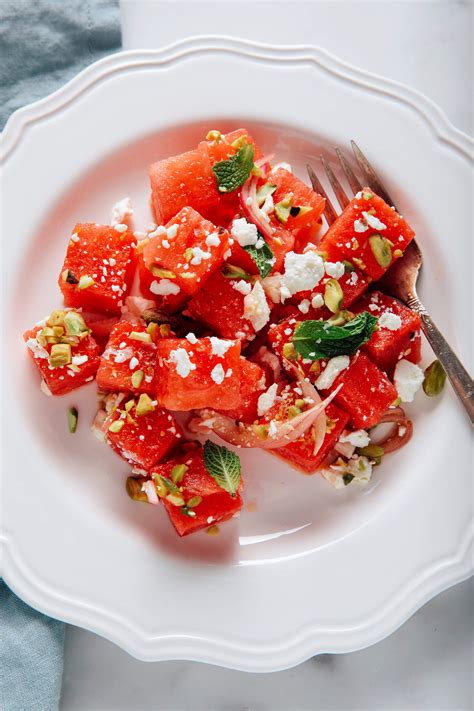 Watermelon Salad With Feta And Mint Recipe Cookie And Kate