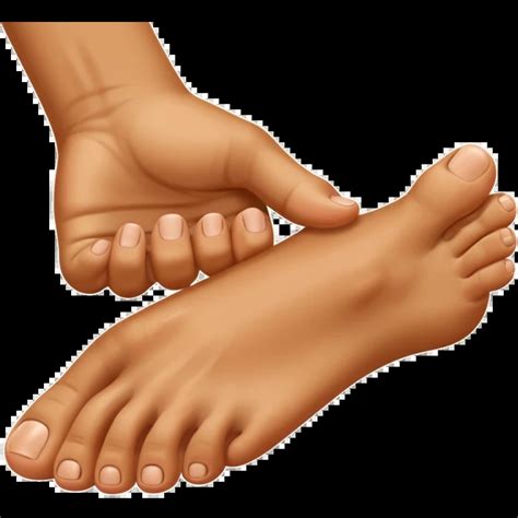 A Hand Is Grabbing A Foot Emoji Ai Emoji Generator