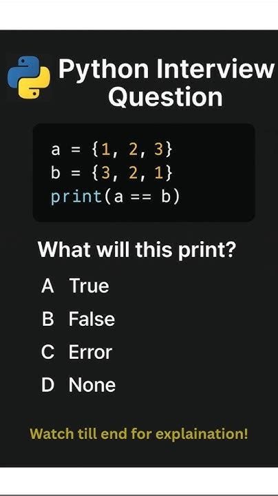 Day 23 Python Interview Questions Set Equality Trick Explained 🔥
