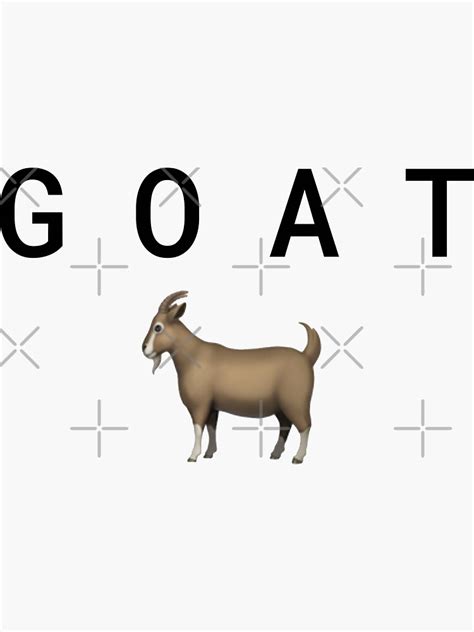 Goat Emoji Sticker For Sale By Primotees Redbubble