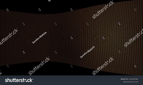 3d Render Curved Golden Line Artifacts Stock Illustration 2210207463 Shutterstock