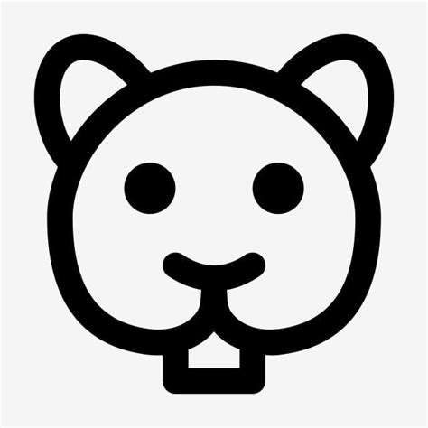 Squirrel Face Clipart Vector Squirrel Face Line Icon Vector Line Icons Face Icons Icons Face