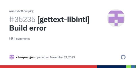 [gettext libintl] build error · issue 35235 · microsoft vcpkg · github