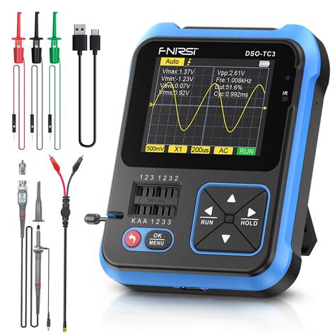 Snapklik Com Upgraded Model 10X Probe DSO TC3 Oscilloscope 3 In 1 Handheld Oscilloscope DDS