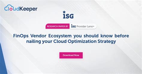 Cloudkeeper On Linkedin Isg Whitepaper Finops Vendor Ecosystem You Should Know Before Nailing…