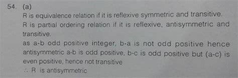 Set Theory And Algebra Set Relation