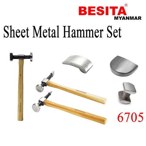 7pcs Sheet Metal Hammer Set Besita 6705 S One