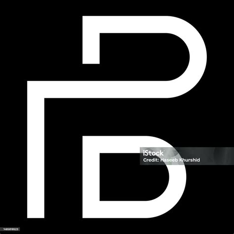 최소한의 Bp 로고 고급 배경에 Pb 편지의 아이콘입니다 Bp 모노그램 이니셜을 기반으로 한 로고 아이디어 전문적인 다양한 문자