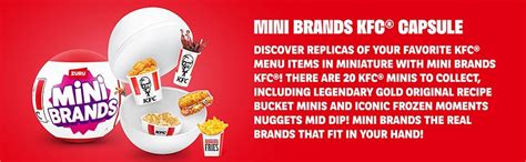 Mini Brands Kfc® Series 1 Mystery Capsule By Zuru Real Miniature Kfc® Brand