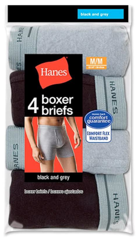 Hanes Men S Tagless® Boxer Briefs With Comfort Flex® Waistband Assorted