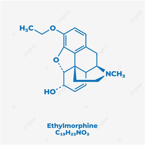 Las Ilustraciones Estructura Molecular De La Etilmorfina Png Etilmorfina Estructura De